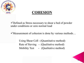 Pharmacy#Flow properties of powders#Physical pharmaceutics | PPTX