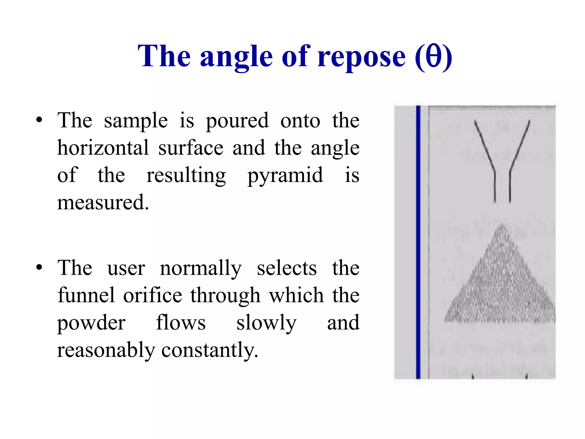 Flow properties of powders | PPTX