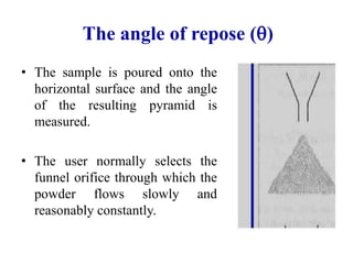 Flow properties of powders | PPTX