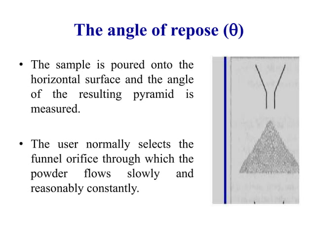 Flow properties of powders | PPTX