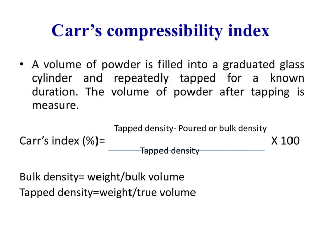 Flow properties of powders | PPTX