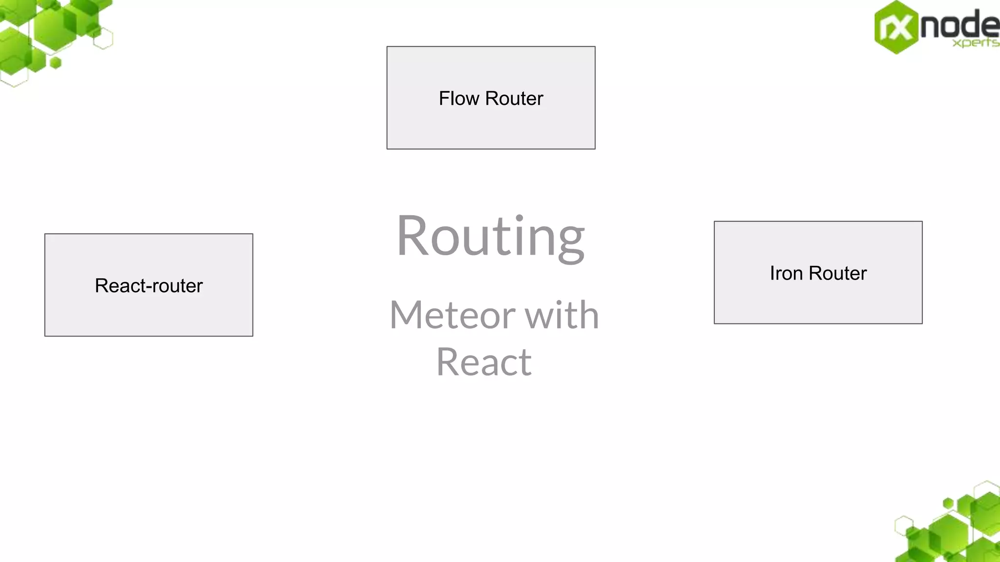Flow router, components and props | PPT