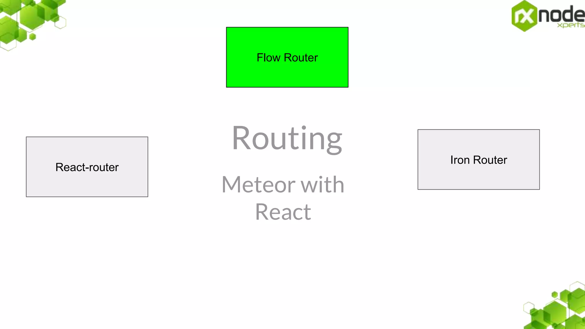 Flow router, components and props | PPT