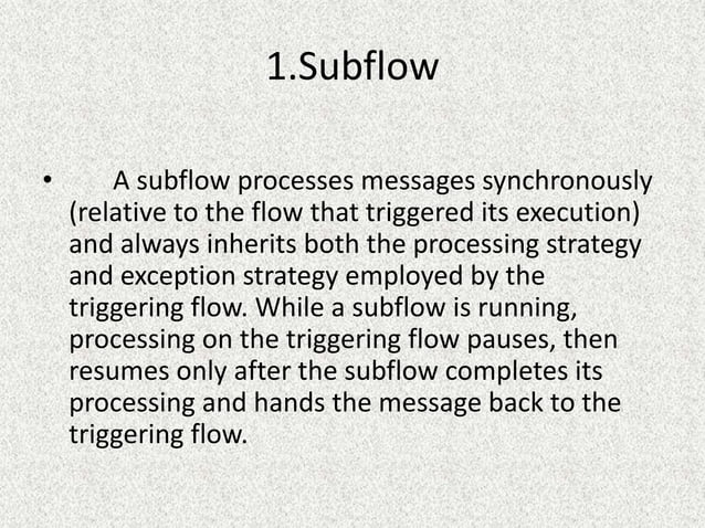 Flows and subflows | PPT
