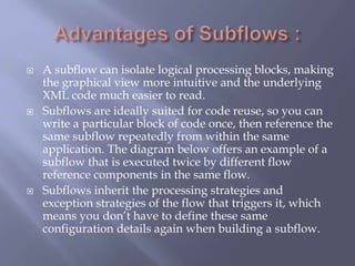 Flows and subflows in mule | PPTX