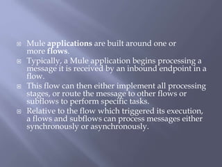 Flows and subflows in mule | PPTX