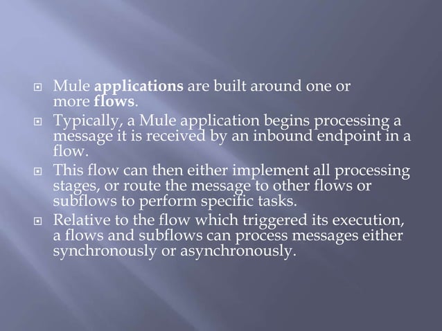 Flows and subflows in mule | PPTX