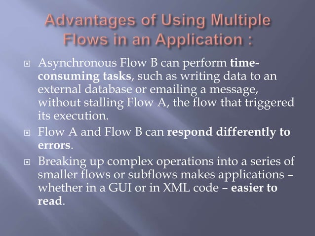 Flows and subflows in mule | PPTX