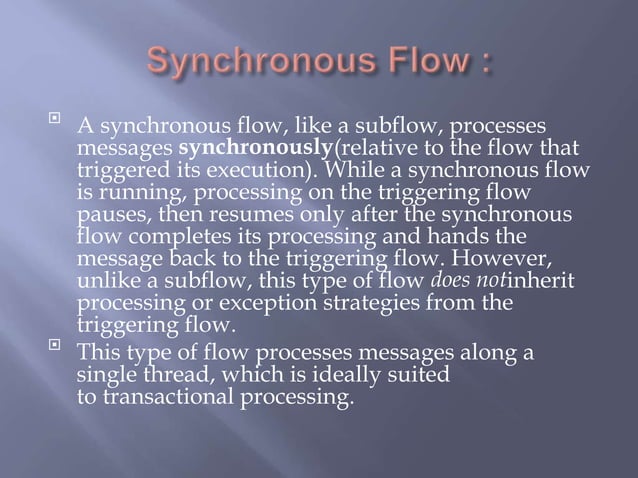 Flows and subflows in mule | PPTX