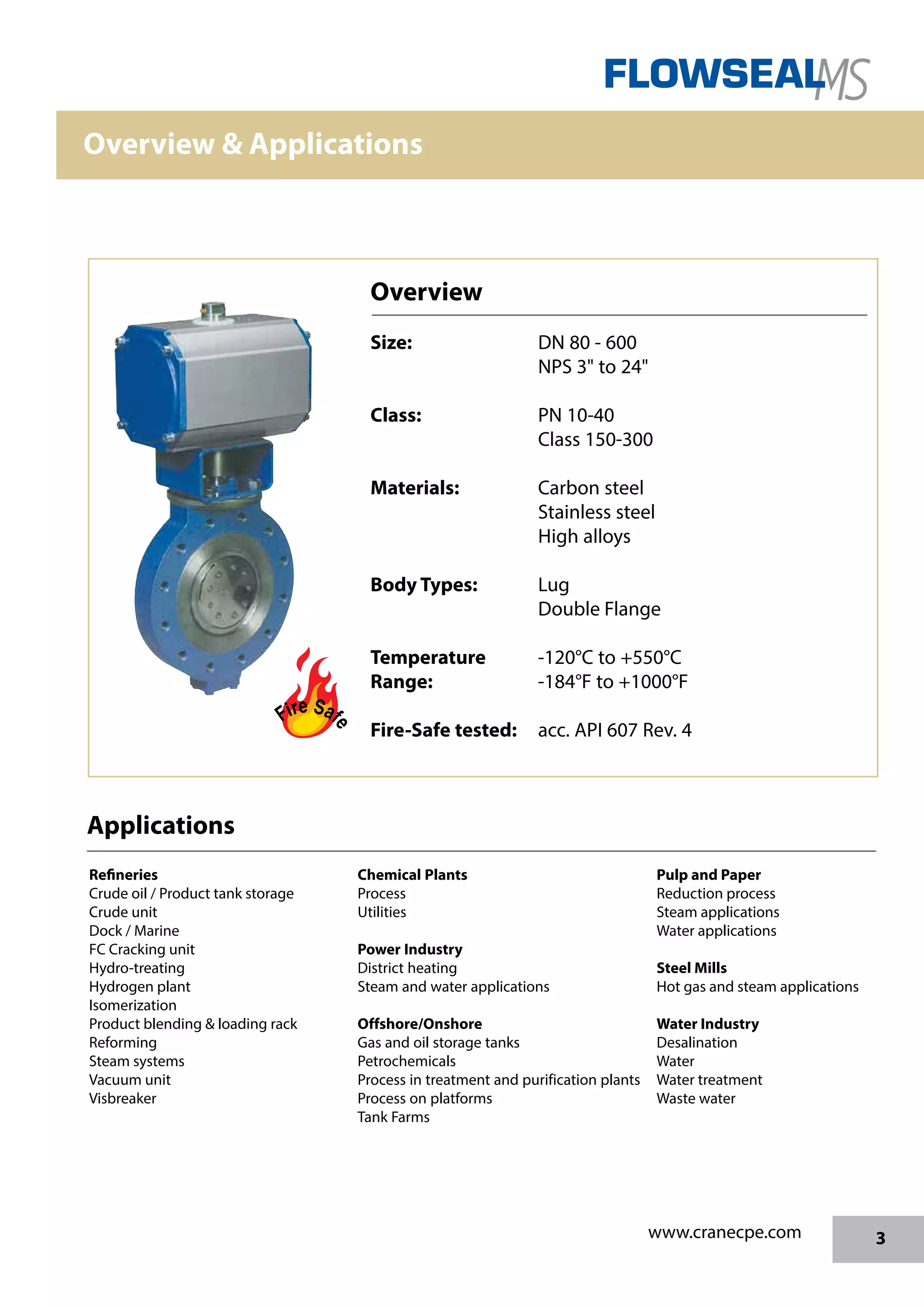 Flowseal MS Series - Triple Offset Butterfly Valves | PDF