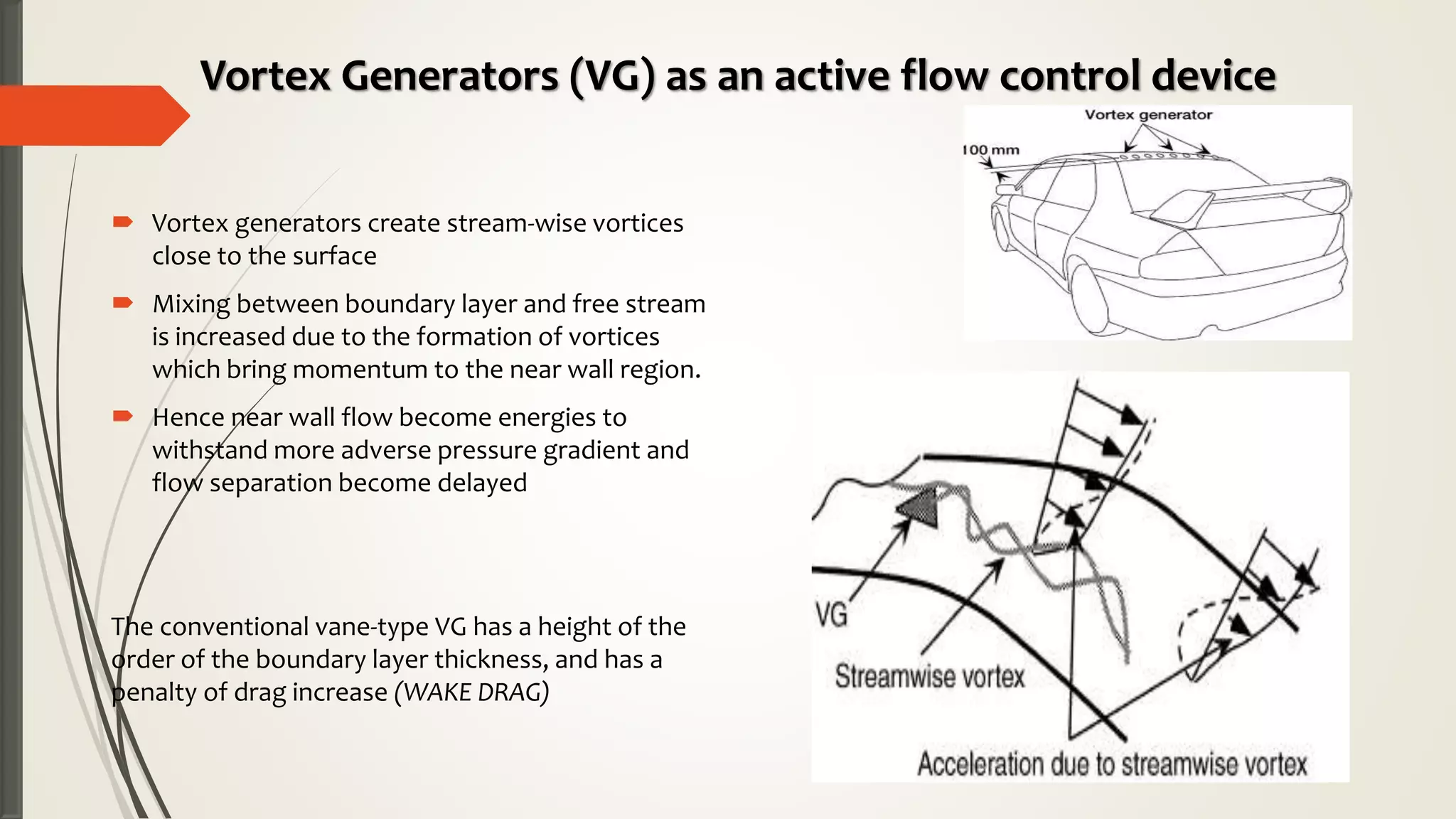 Flow separation control using plasma vortex generators | PPTX