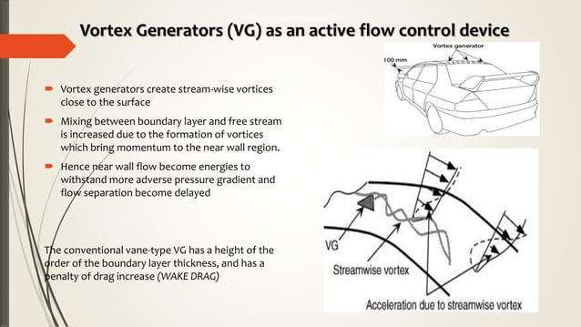 Flow Separation Control Using Plasma Vortex Generators Ppt
