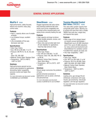Flowserve Control Valve Product Guide (Valtek, Kammer) | PDF