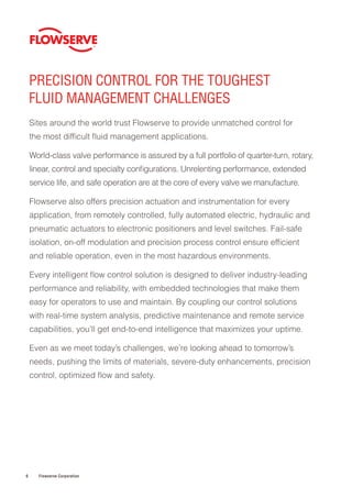 Flowserve Valve, Actuation and Instrumentation Portfolio | PDF
