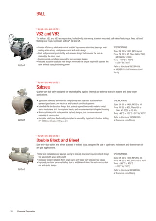 Flowserve Valve, Actuation and Instrumentation Portfolio | PDF
