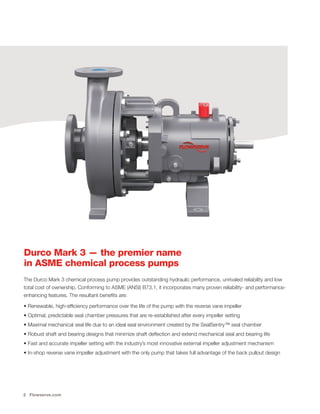 Flowserve_Mark_3_pump_brochure asme ansi chemical process | PDF