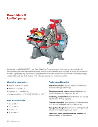 Flowserve_Mark_3_pump_brochure asme ansi chemical process | PDF