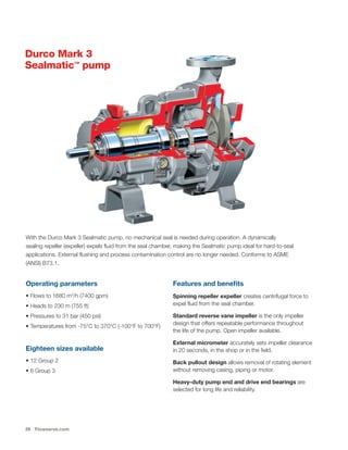 Flowserve_Mark_3_pump_brochure asme ansi chemical process | PDF