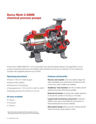 Flowserve_Mark_3_pump_brochure asme ansi chemical process | PDF