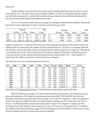 Value Investment Class Project - Flowserve | PDF