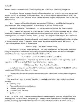 Value Investment Class Project - Flowserve | PDF