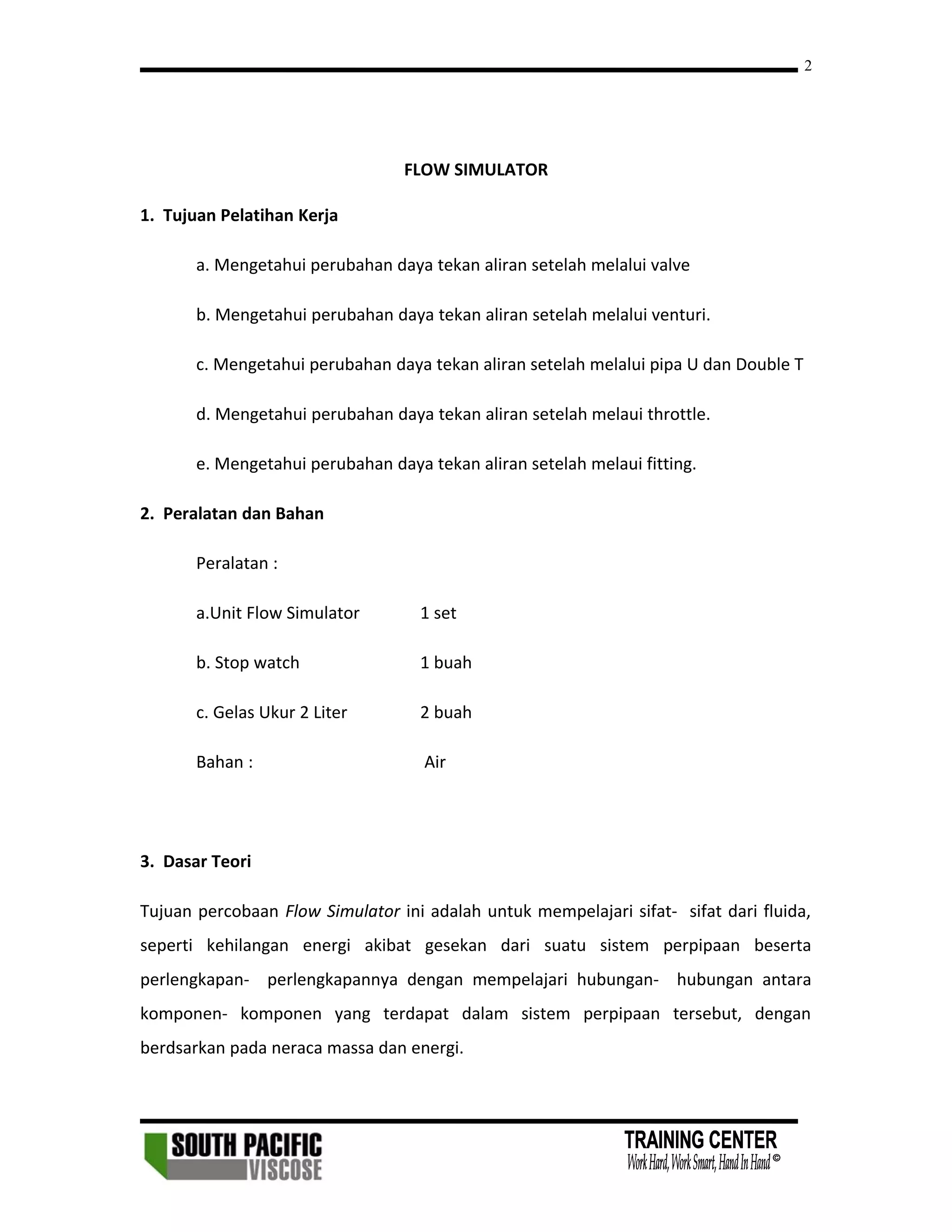 Flow simulator group e | PDF