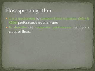 Flow spec algorithm | PPTX
