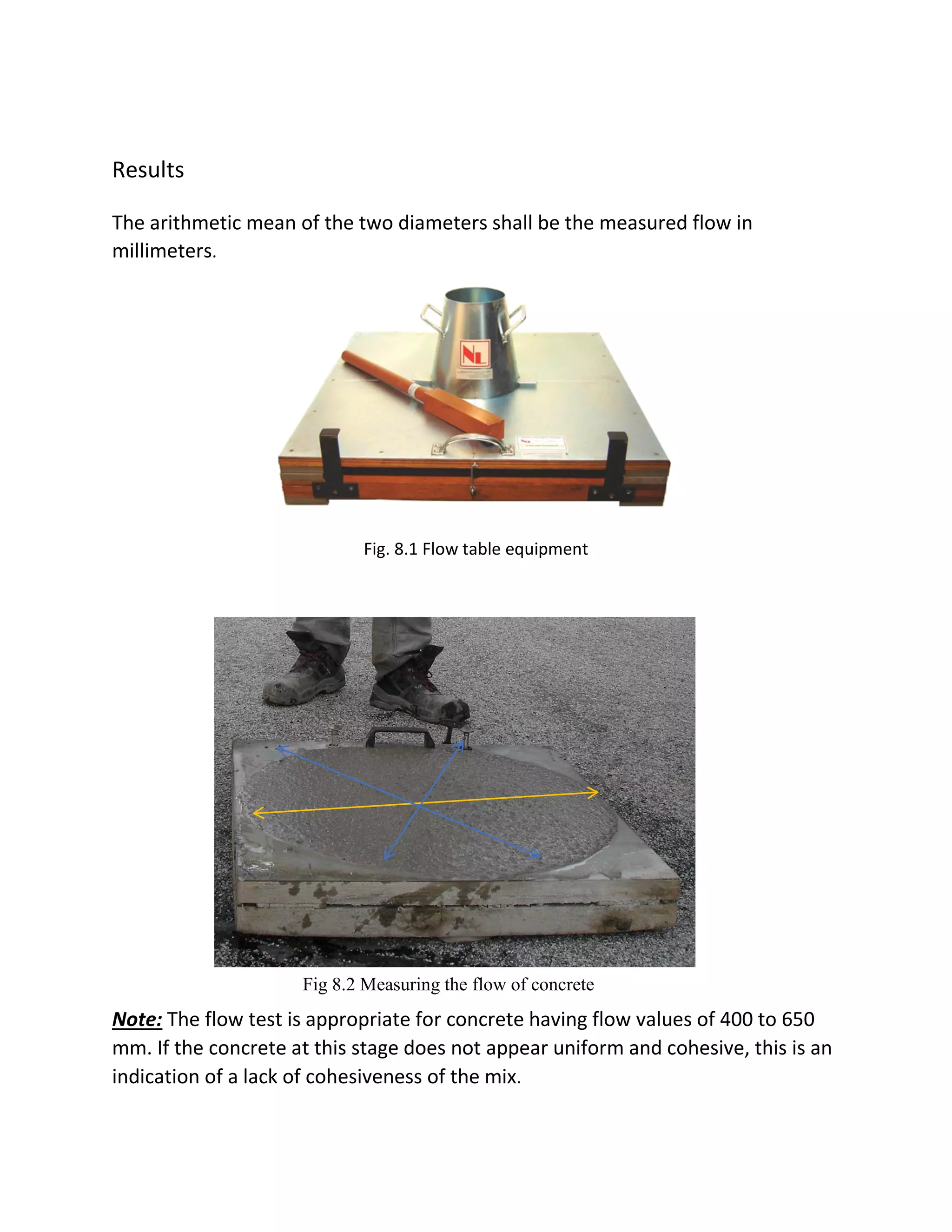 Flow test of concrete | PDF