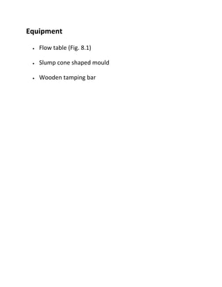Flow test of concrete | PDF