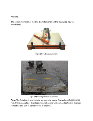 Flow test of concrete | PDF