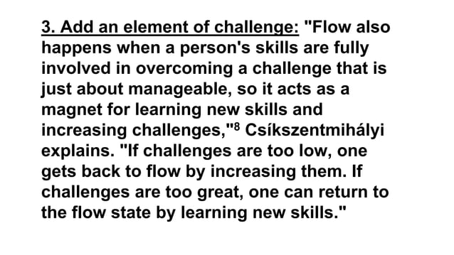 Mihaly Csikszentmihalyi's Flow theory explained by S. Lakshmanan ...
