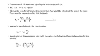 Flow through circular tube | PPT