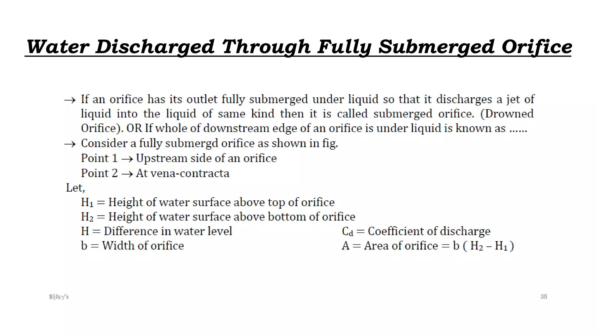 Flow through orifice | PDF