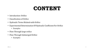 Flow through orifice | PDF