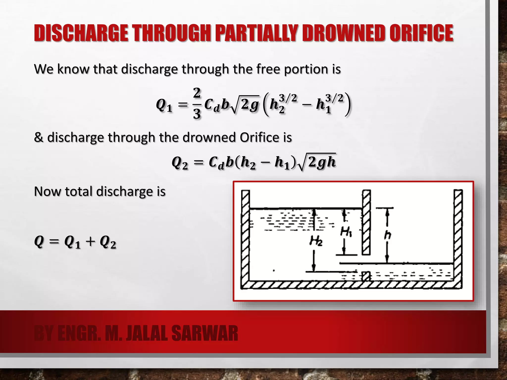 Flow Through Orifices - Hydraulics | PDF