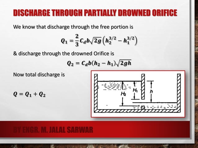 Flow Through Orifices - Hydraulics | PDF | Physics | Science