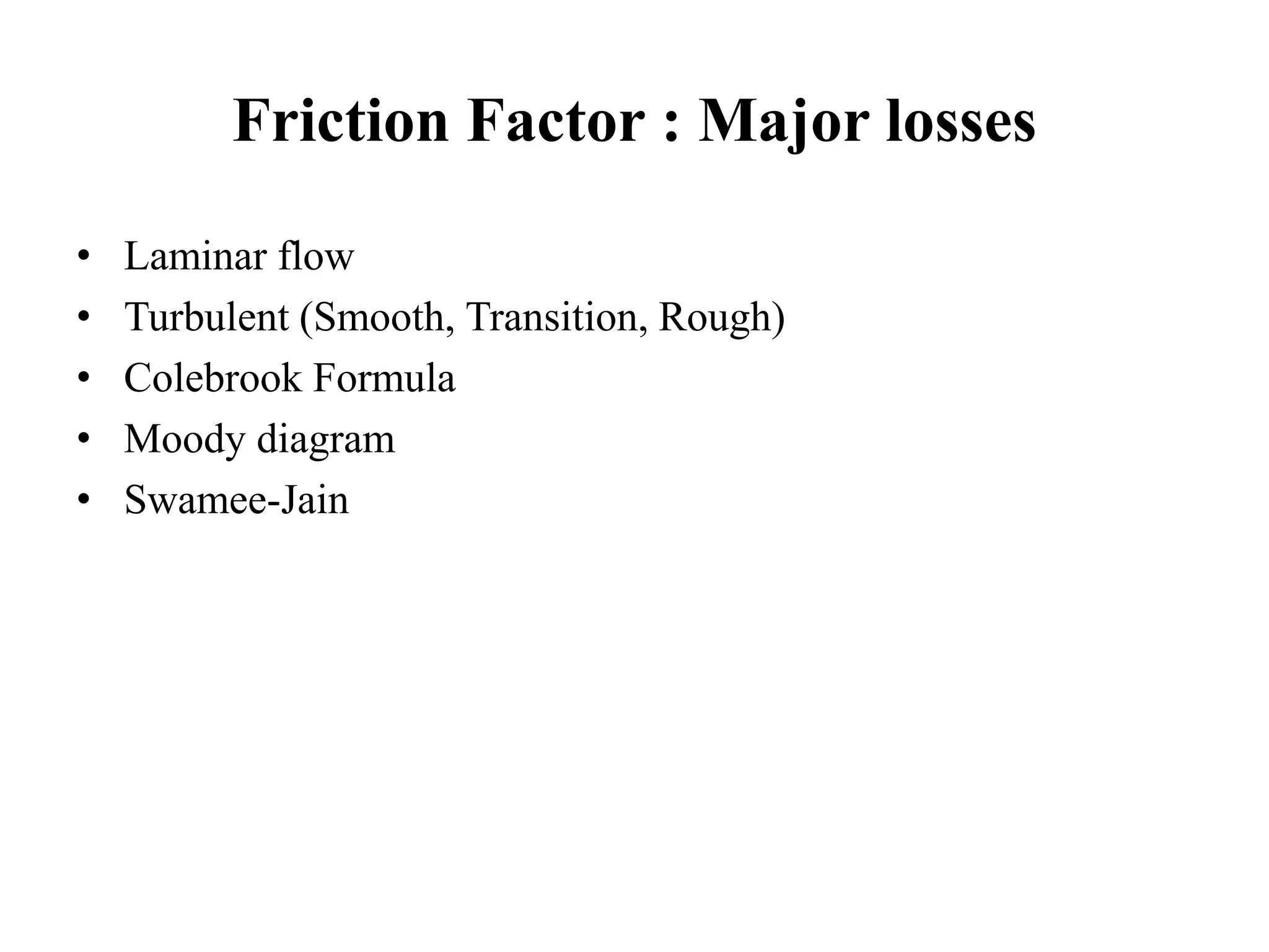 Flow through pipes | PPTX