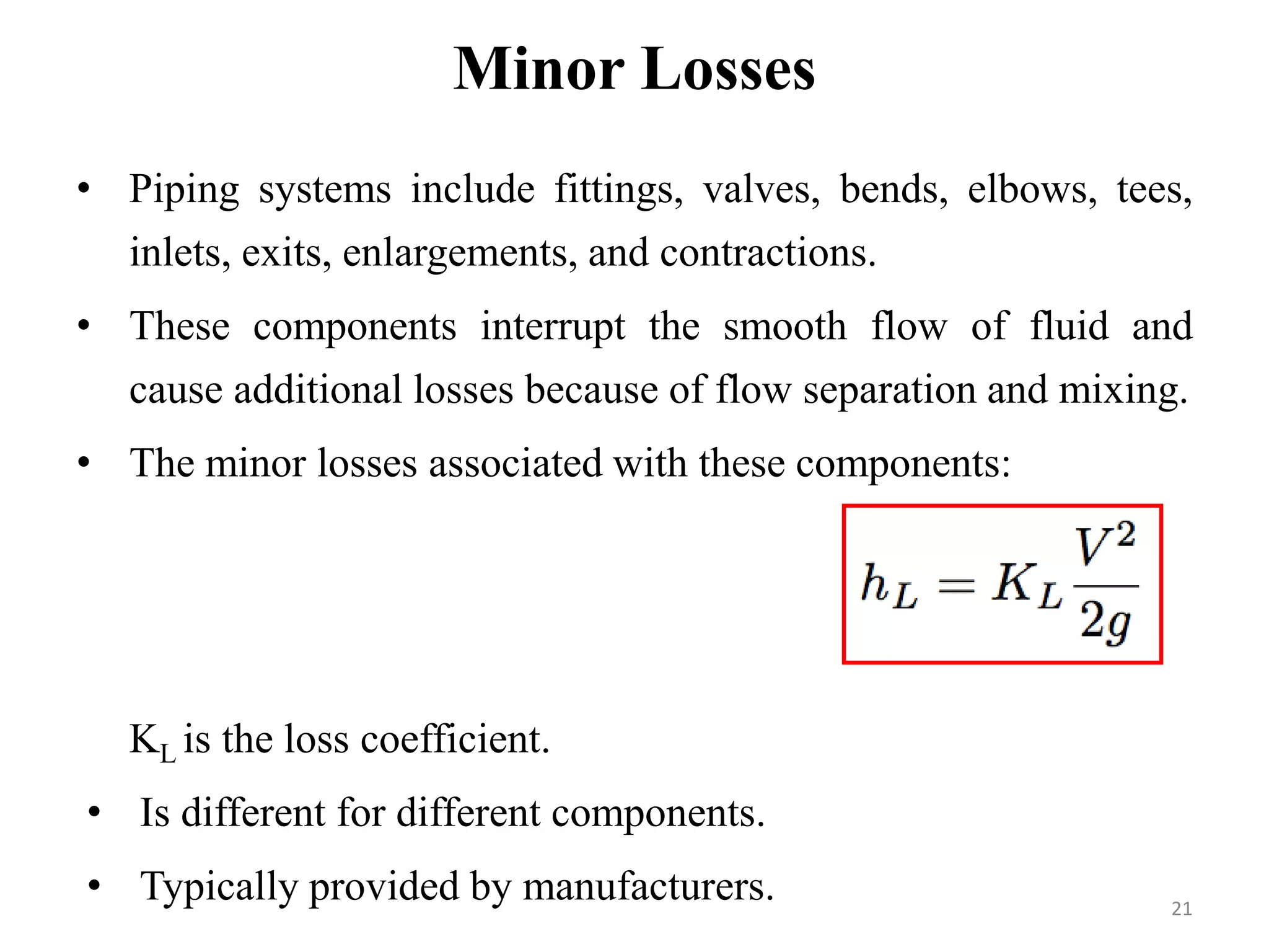 Flow through pipes | PPTX