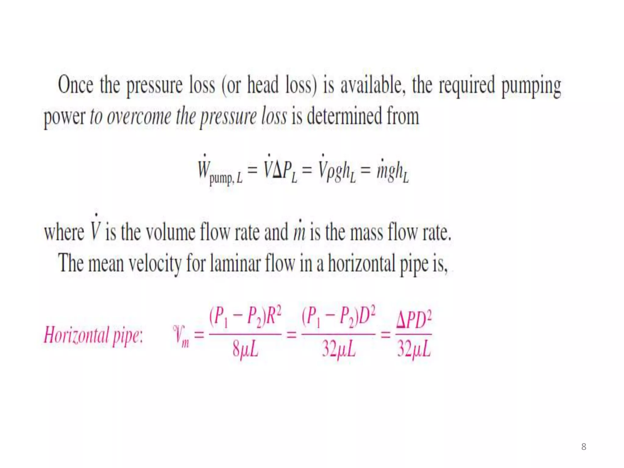 Flow through pipes | PPTX