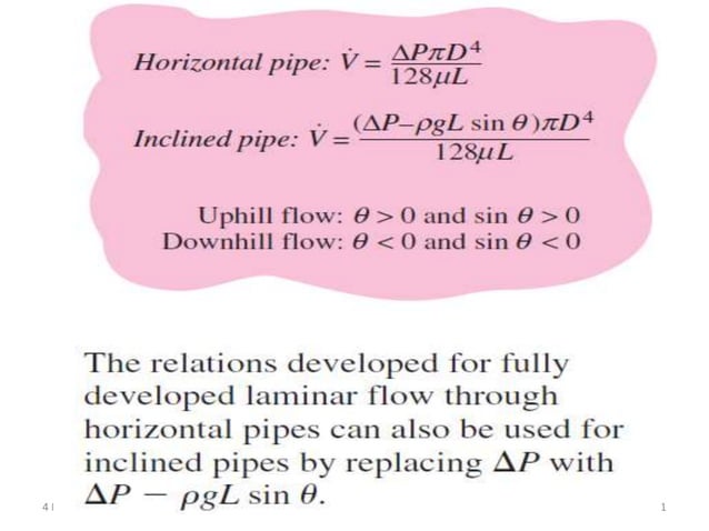 Flow through pipes | PPTX | Physics | Science