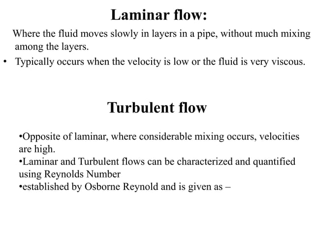 Flow through pipes | PPTX | Physics | Science