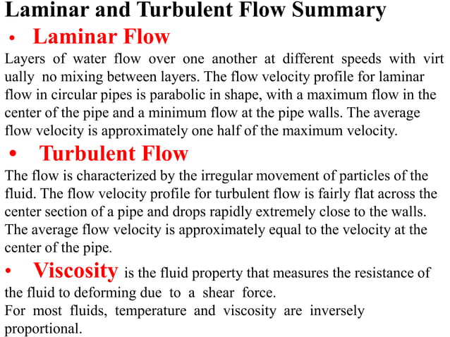Flow through pipes | PPTX | Physics | Science
