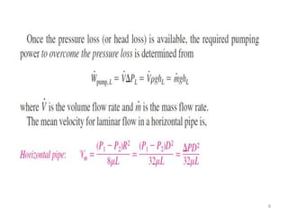 Flow through pipes | PPTX