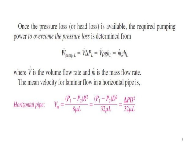 Flow through pipes | PPTX | Physics | Science
