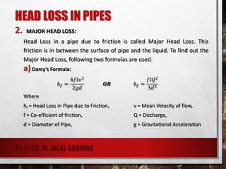 Flow Through Pipes - Hydraulics | PDF
