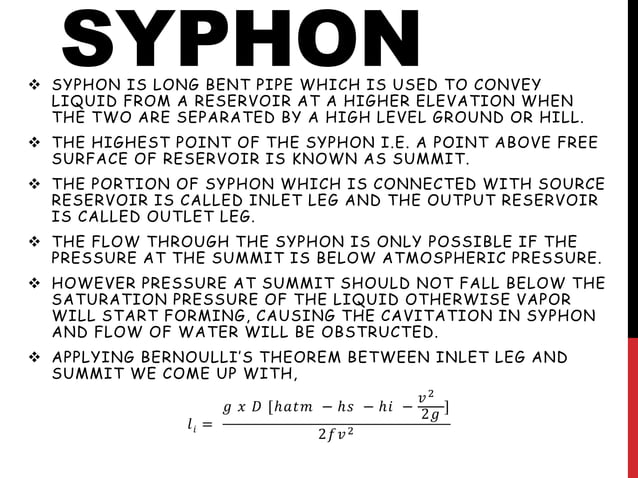 Flow through pipes | PPTX | Physics | Science