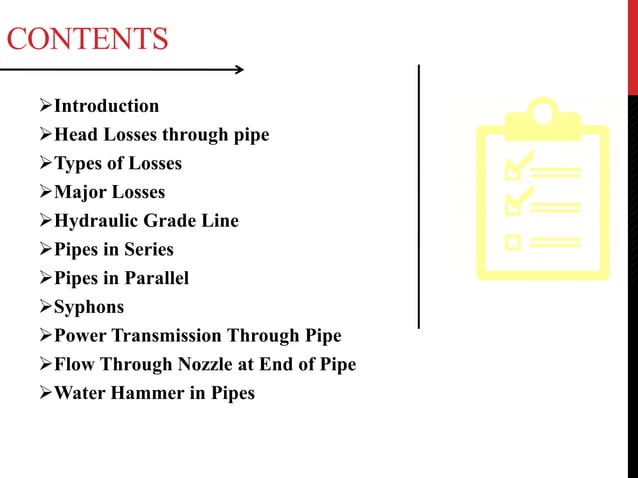 Flow through pipes | PPTX | Physics | Science