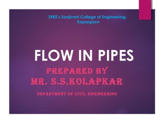 Flow through pipes | PPT