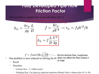 Flow through pipes | PPT