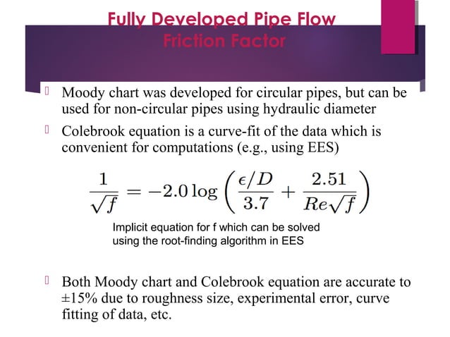Flow through pipes | PPT | Physics | Science